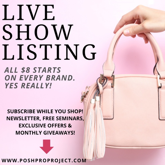 POSH PRO PROJECT | Bags | Live Show Listing 8 Starts On Everydamnbag ...